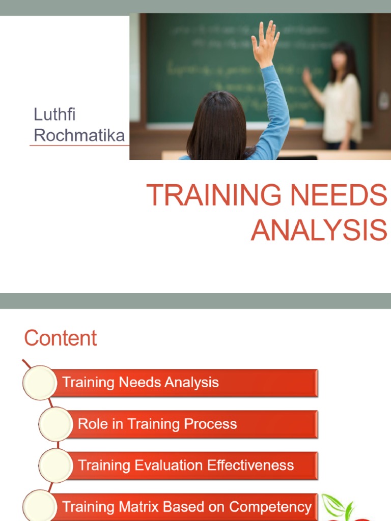 Training Needs Analysis | PDF