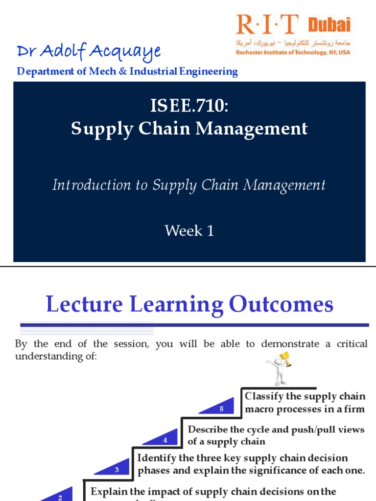 Supply Chain Management Basics | PDF | Supply Chain | Supply Chain Management