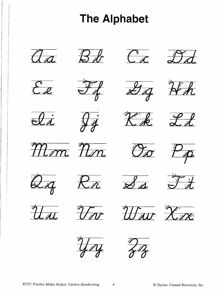 Cursive Writing Practice | PDF
