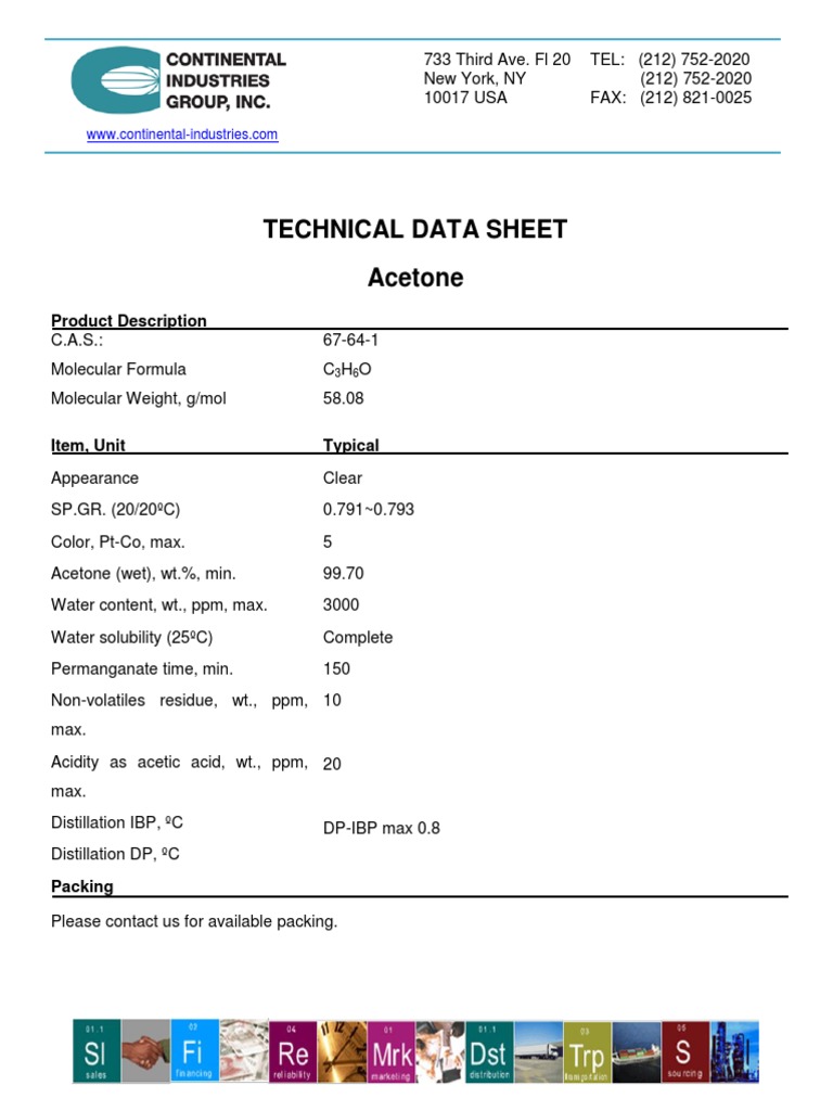 Acetone TDS | PDF