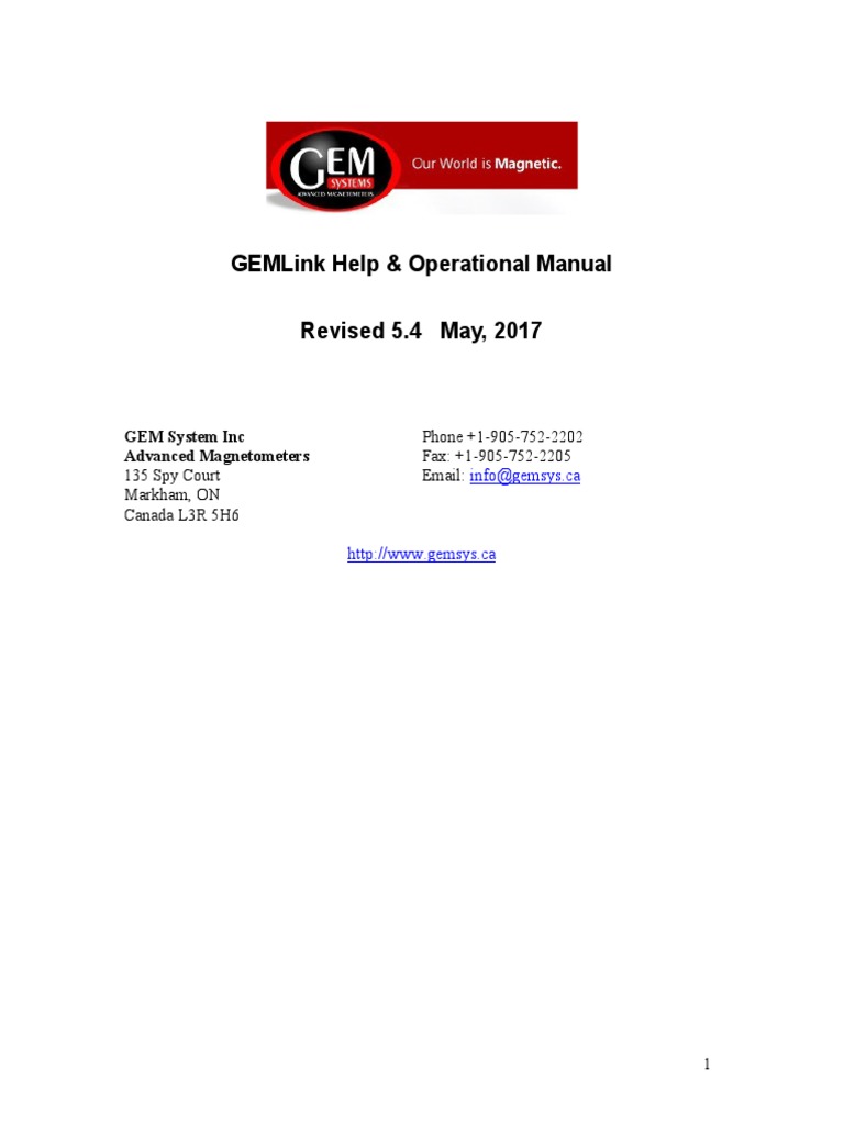 GEMLink UserManual | PDF | Zip (File Format) | Computer File