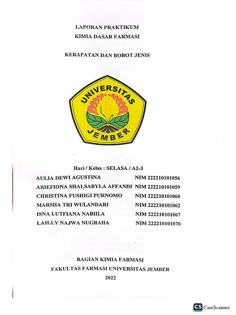 A2-3 - Kerapatan Dan Bobot Jenis | PDF