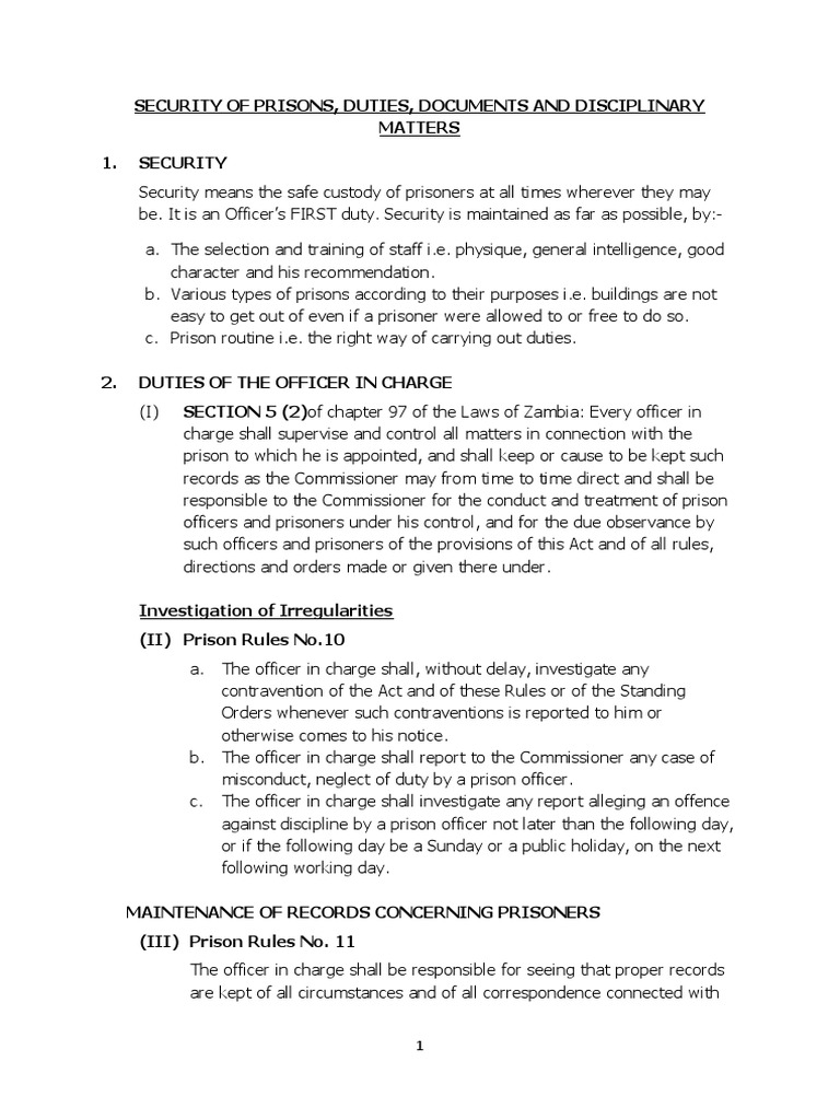 Correctional Admin | PDF | Prison | Arrest