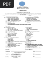 Kra Checklist | PDF | Behavior Modification | Learning