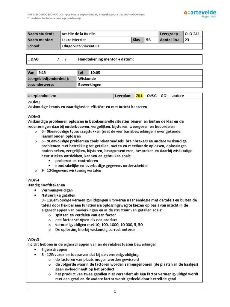 Les 41 Wiskunde Handige Methodes Differentiatie | PDF