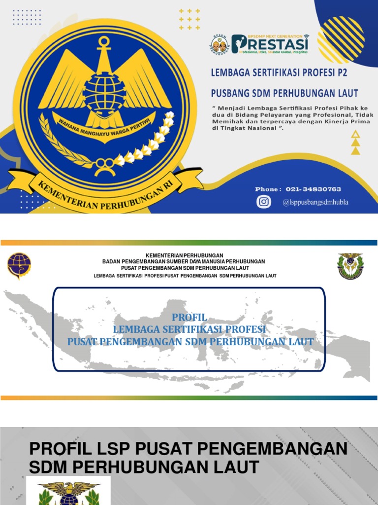 Profil Lembaga Sertifikasi Profesi Pusat Pengembangan SDM Perhubungan ...