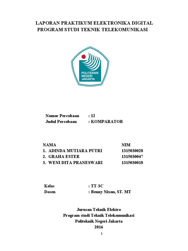 Praktikum Komparator Digital 4-Bit | PDF