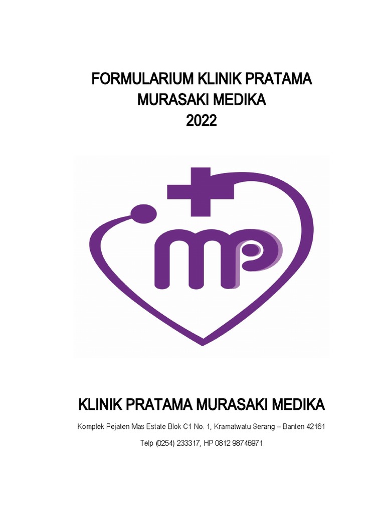 DRAFT FORMULARIUM Klinik | PDF
