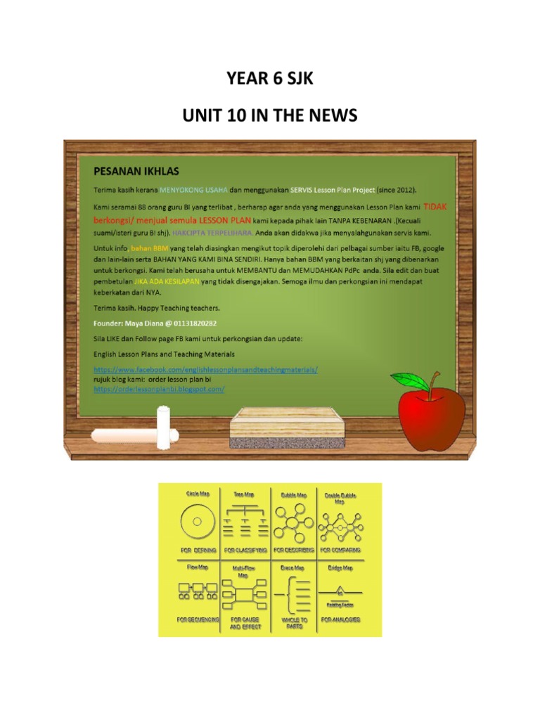 Year 6 English Lesson Plan: In The News | PDF | Workweek And Weekend ...