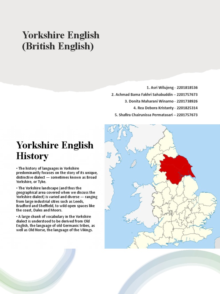 Yorkshire English | PDF | English Language | Human Communication