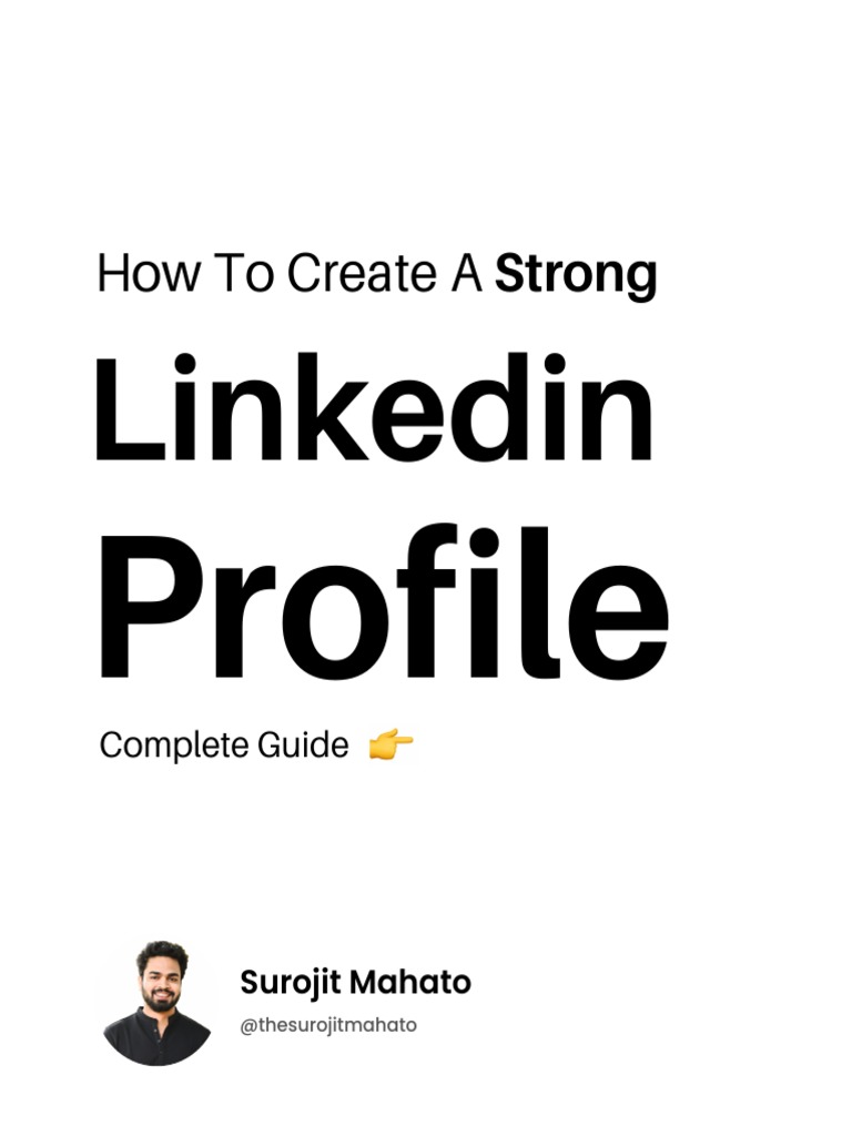Create A Strong Linkedin Profile Pdf