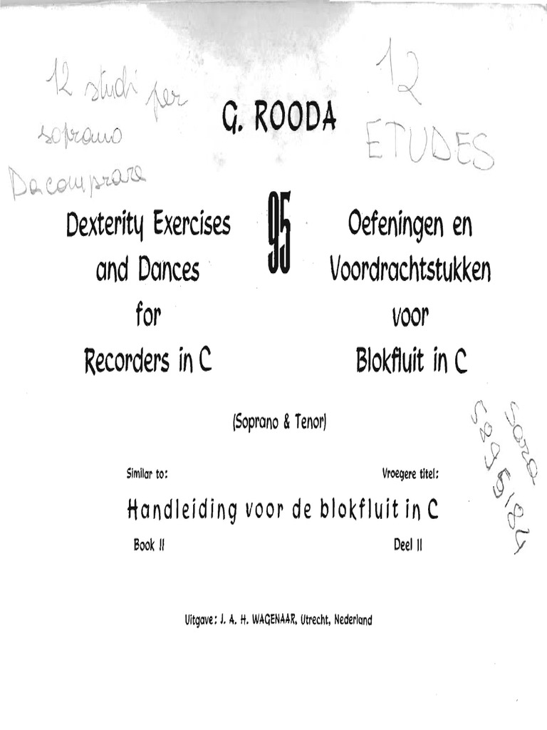 (Sheet Music - Recorder Score) - SheetRooda - Dexterity and Dances For ...