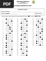 Answer Sheet 40 Items - v2 | PDF