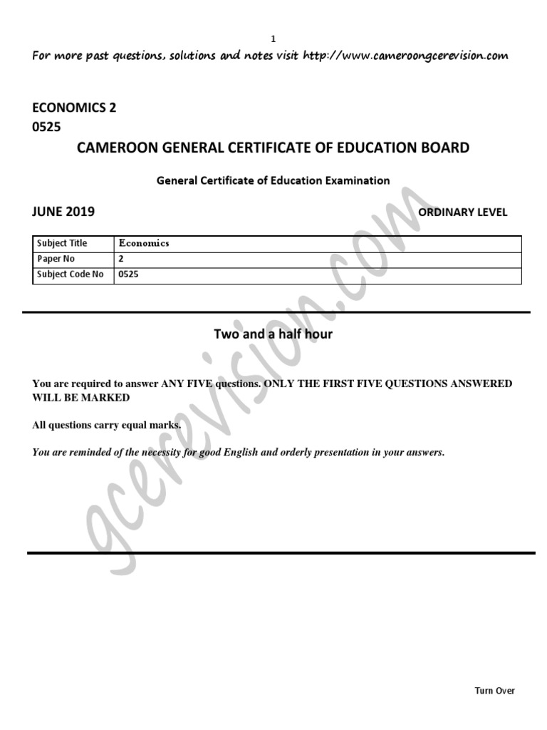 Econs 2016 | PDF | Economics | Supply (Economics)