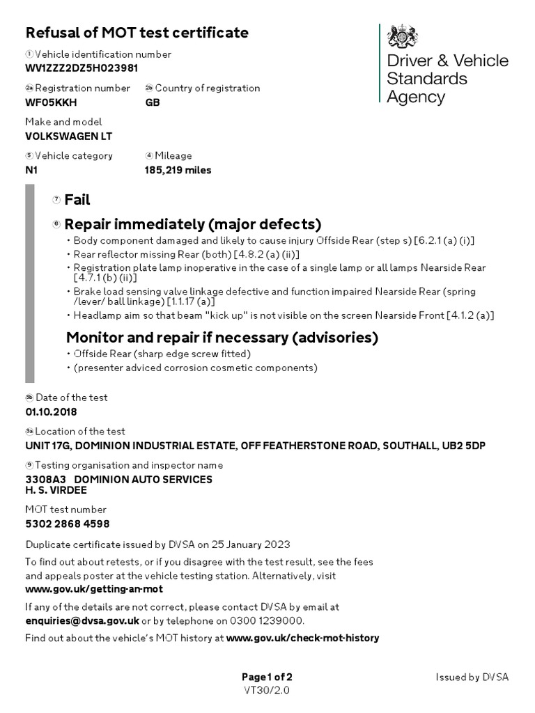 Mot Test 530228684598 | PDF