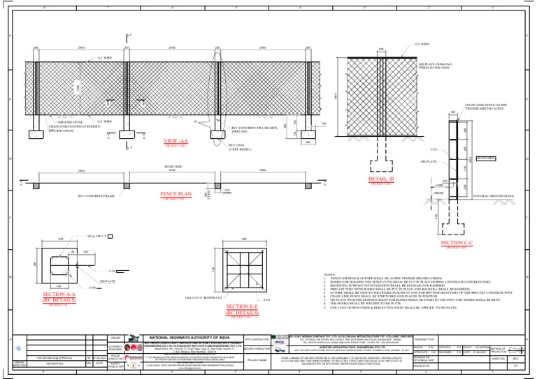 Chain Link Fence Installation Details | PDF | Economic Sectors ...