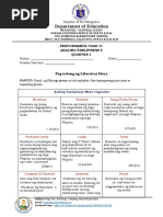 Esp 6 Quarter 1 Performance Task | PDF