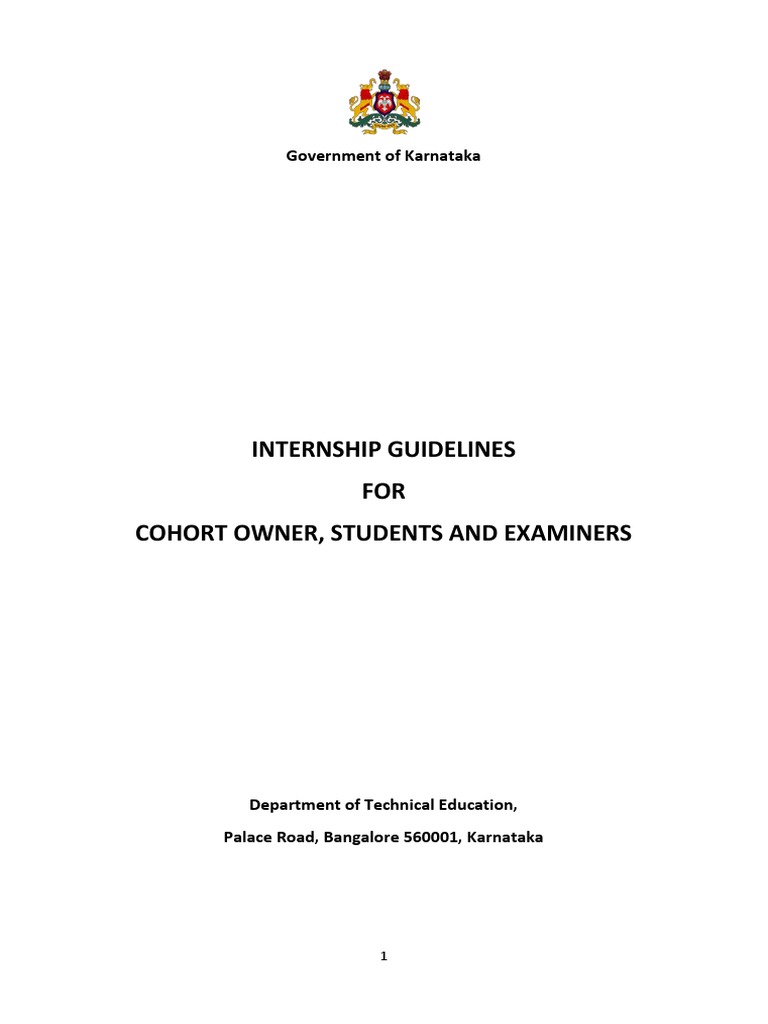 Internship Guidelines | PDF | Internship | Job Hunting