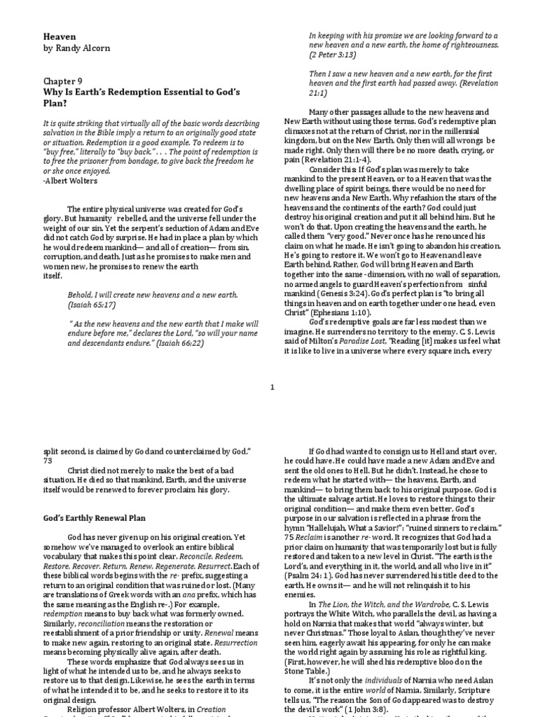 Heaven Chapter 9 | PDF | Glory (Religion) | Jesus