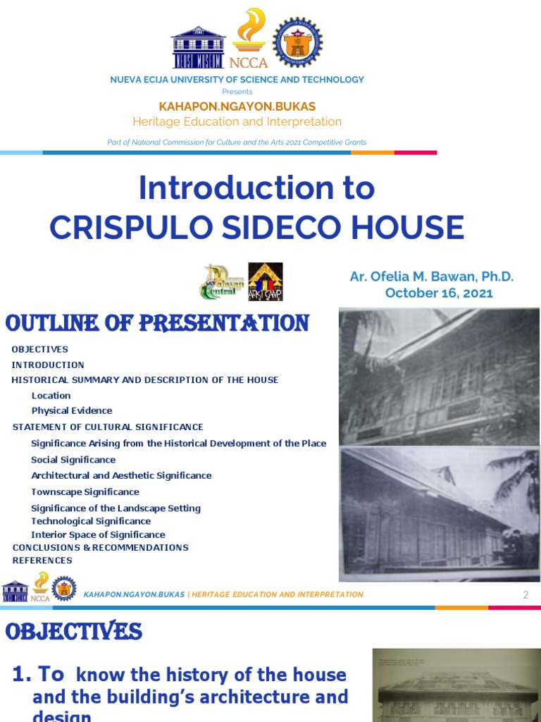 Ncca-Kahapon-Ngayon at Bukas - Sideco House | PDF | Stairs | Components