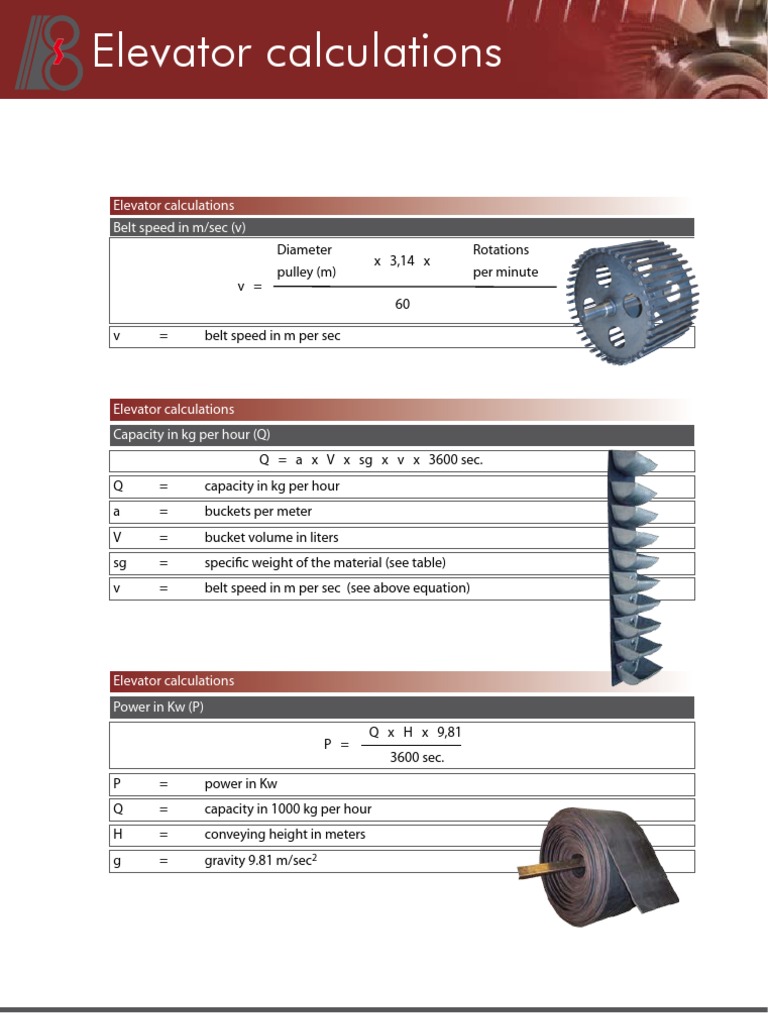 Elevator Calculations | PDF | Lime (Material) | Cement