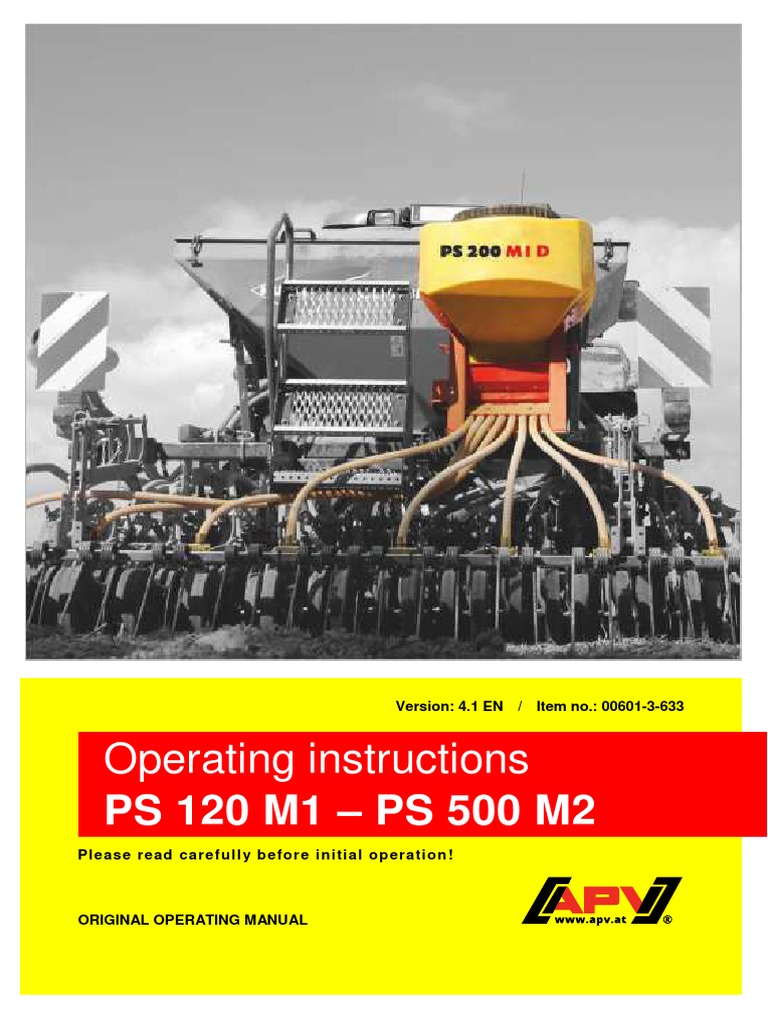 BA PS120M1-PS500M2 V4.1 en | PDF | Tractor | Screw
