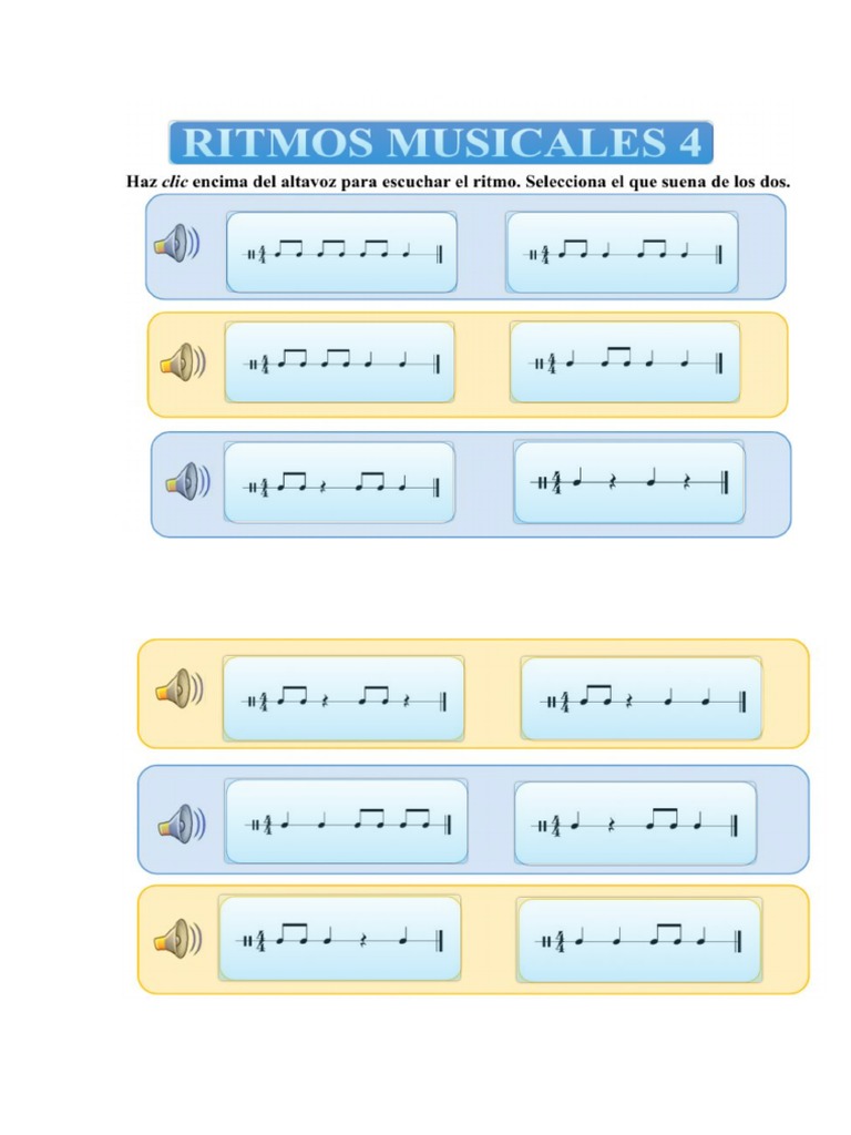 Ritmos Musicales | PDF
