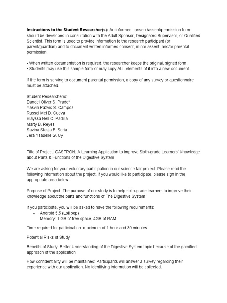 Human Consent Form | PDF | Informed Consent | Learning