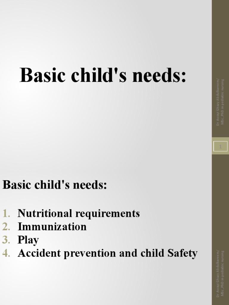 Basic Child's Needs | PDF | Breastfeeding | Breast Milk