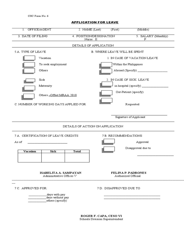 Form 6 Local LEAVE | PDF | Business | Social Programs