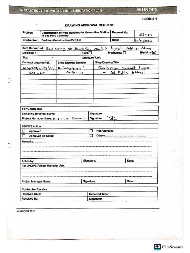 Drawing Approval Request 57 - R1 | PDF