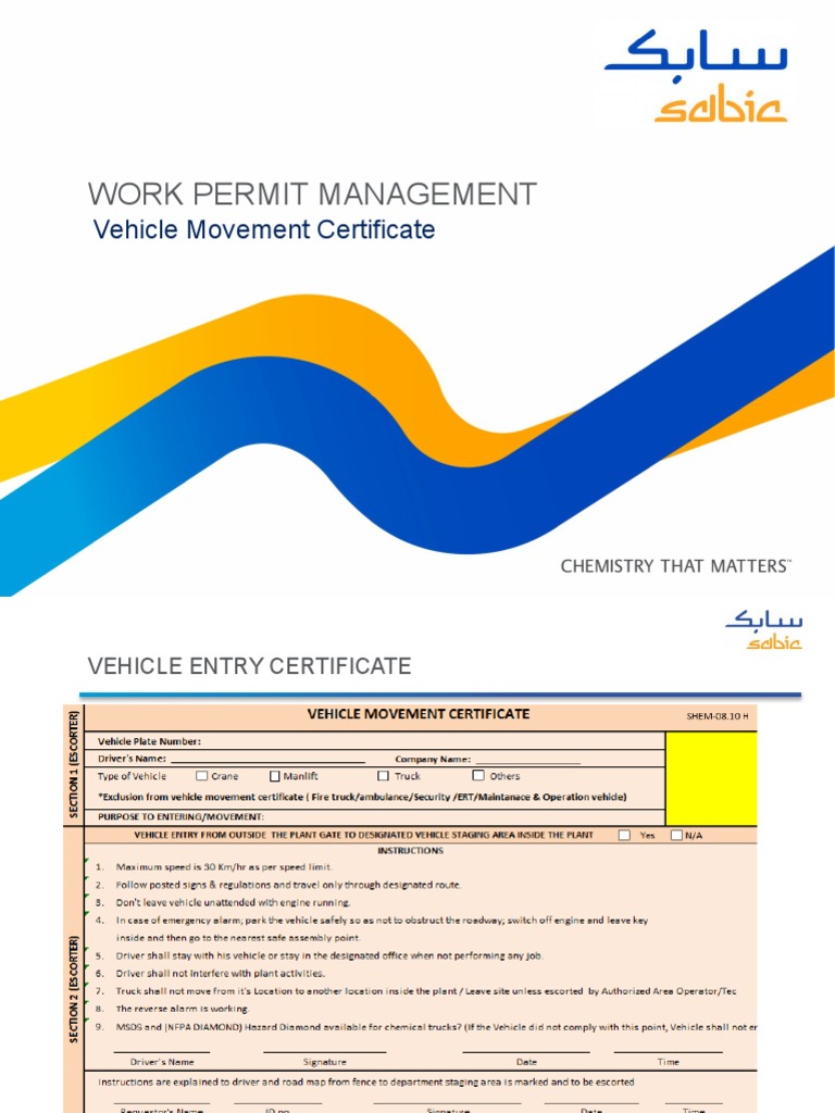 9 Vehicle Movement Certificate | PDF | Vehicles | Truck