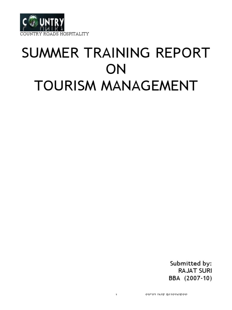Project Report On Travel and Tourism in Travel Agency | PDF | Tourism ...