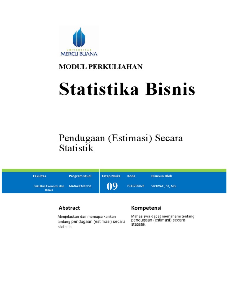 Modul 9 Statbis Obe Vici | PDF