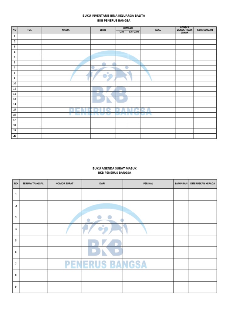 Administrasi BKB | PDF