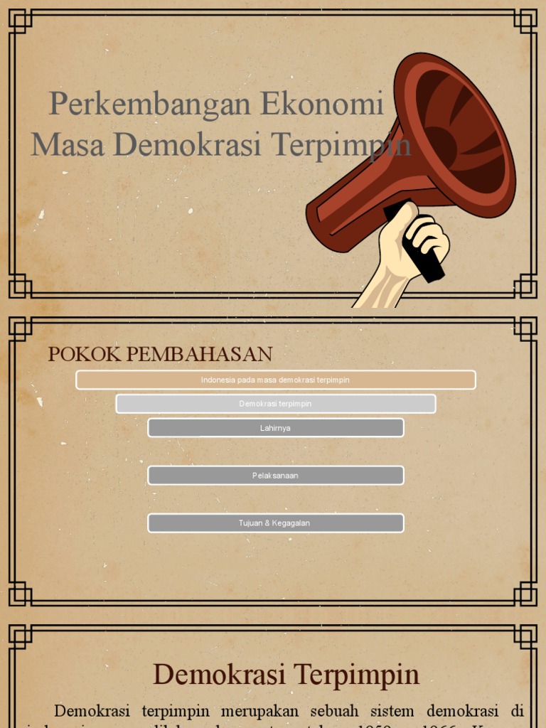 Perkembangan Ekonomi Masa Demokrasi Terpimpin Pdf 