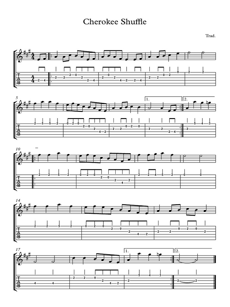 051 - Cherokee Shuffle - Full Score | PDF