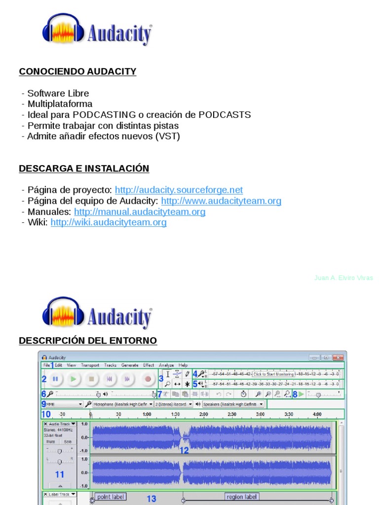 Audacity | PDF | Podcast | Sonido