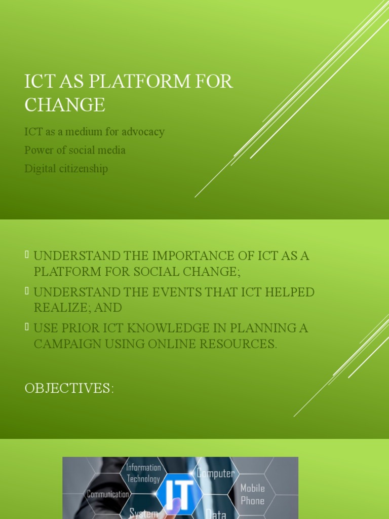 ICT As Platform For Change | PDF