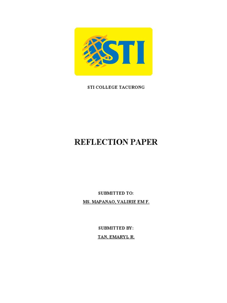 My Reflection Pdf