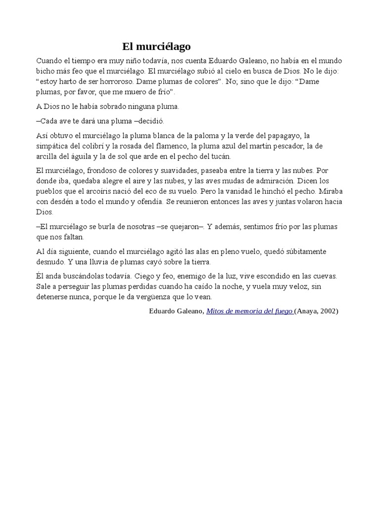 El Murciélago Pdf