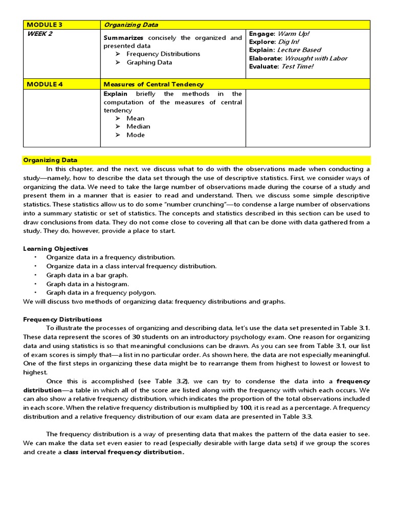 Biostatistics Module 3 | PDF | Mean | Mode (Statistics)