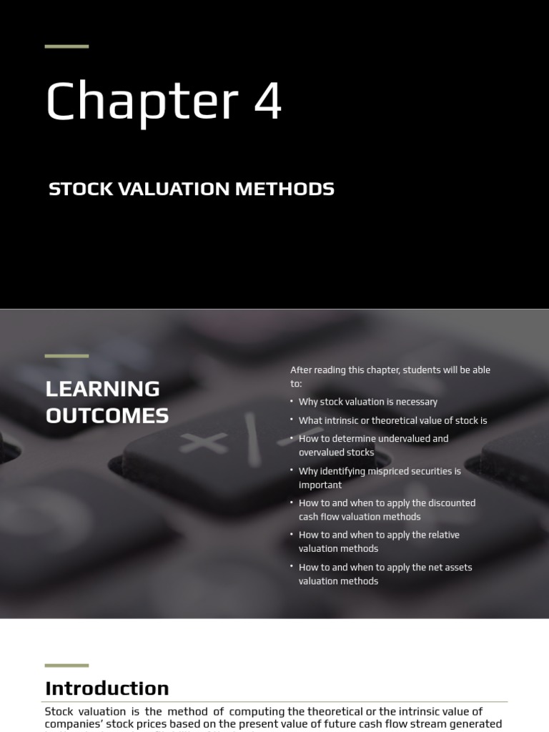 Chapter 4 Stock Valuation | PDF | Valuation (Finance) | Free Cash Flow