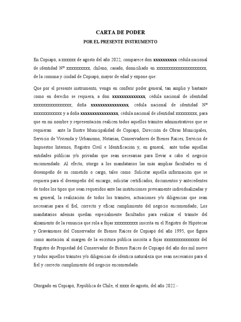 Carta de Poder | PDF
