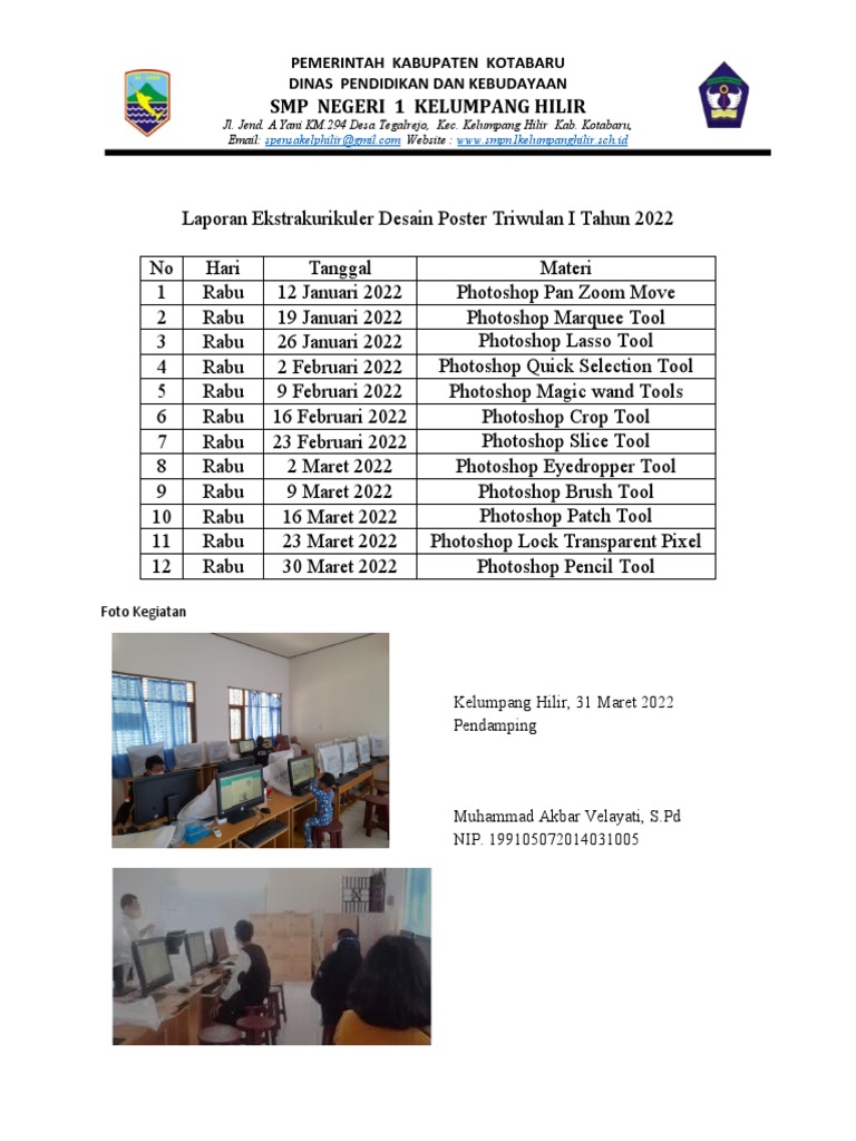 Laporan Ekstra Des Poster TW 1 | PDF