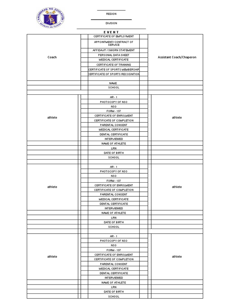 Photo Gallery of Athletes | PDF