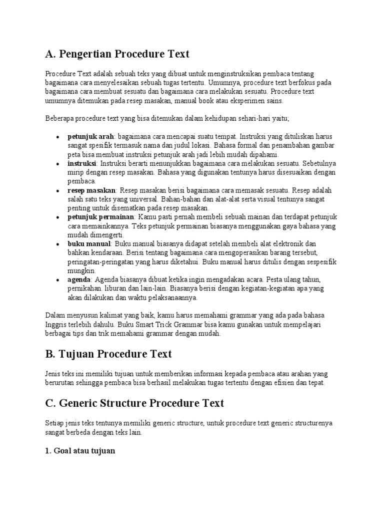 Materi Procedure Teks | PDF