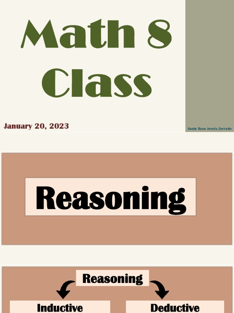 Q2 M7 Reasoning Inductive and Deductive Writing-Proofs | PDF