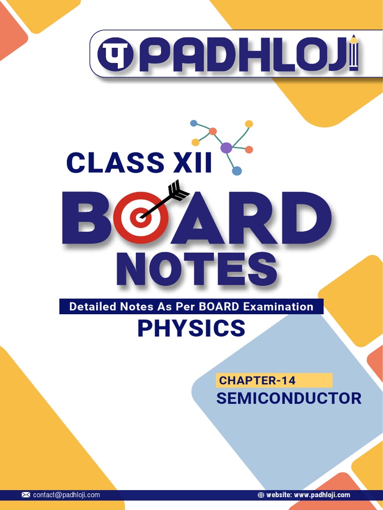 CH 14 Semiconductor | PDF | P–N Junction | Doping (Semiconductor)