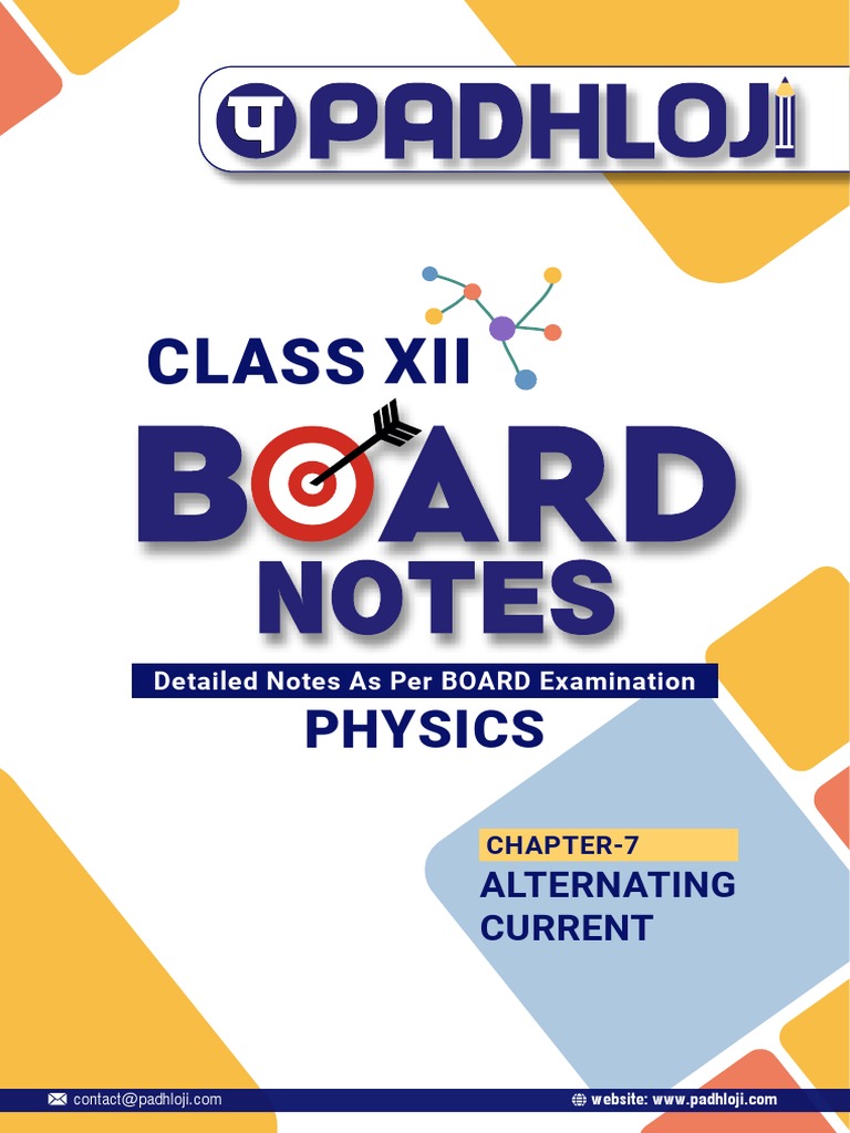 CH 7 Alternating Current | PDF | Inductor | Alternating Current